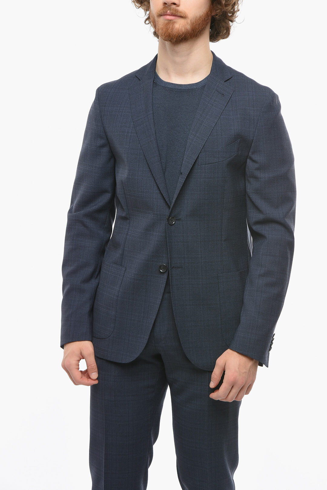 Corneliani CC COLLECTION SMART SUIT District check REWARD SMART Suit ...
