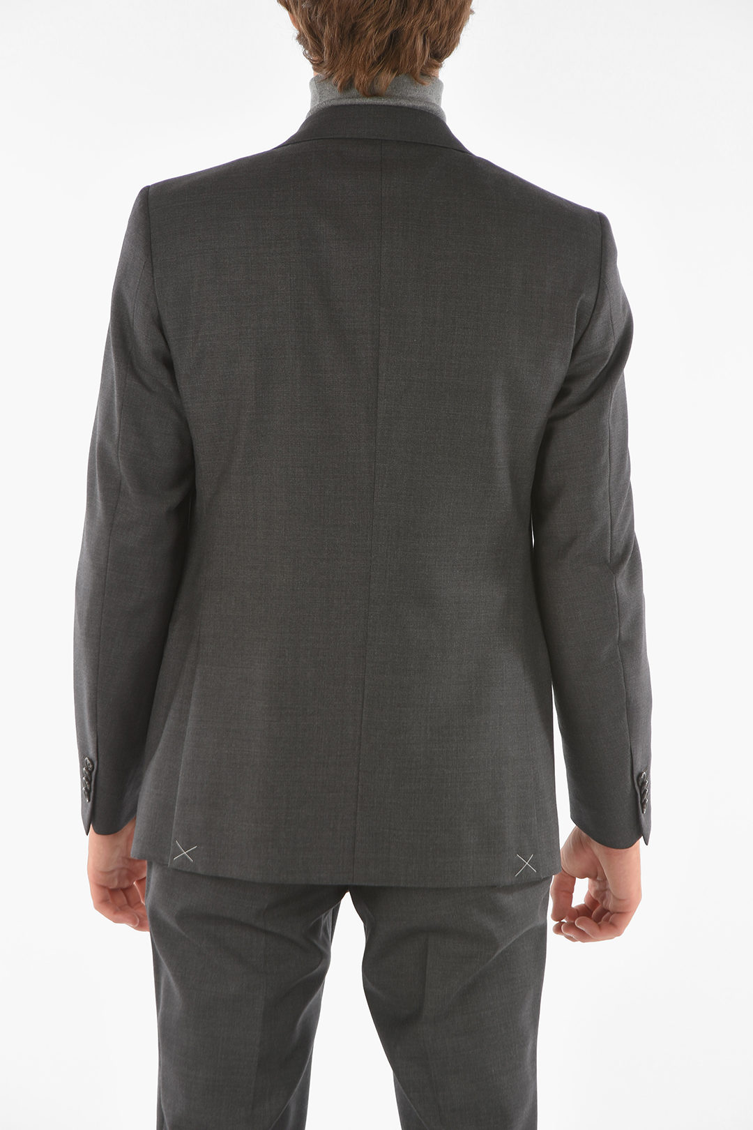 Corneliani CC COLLECTION Virgin Wol RIGHT Suit with Notch Lapel men ...