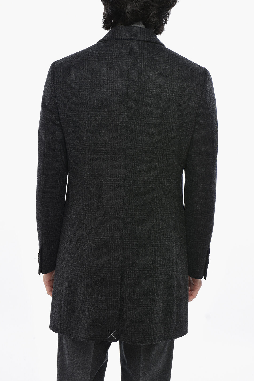 Corneliani CC COLLECTION Virgin Wool Coat with Hidden Buttoning men ...