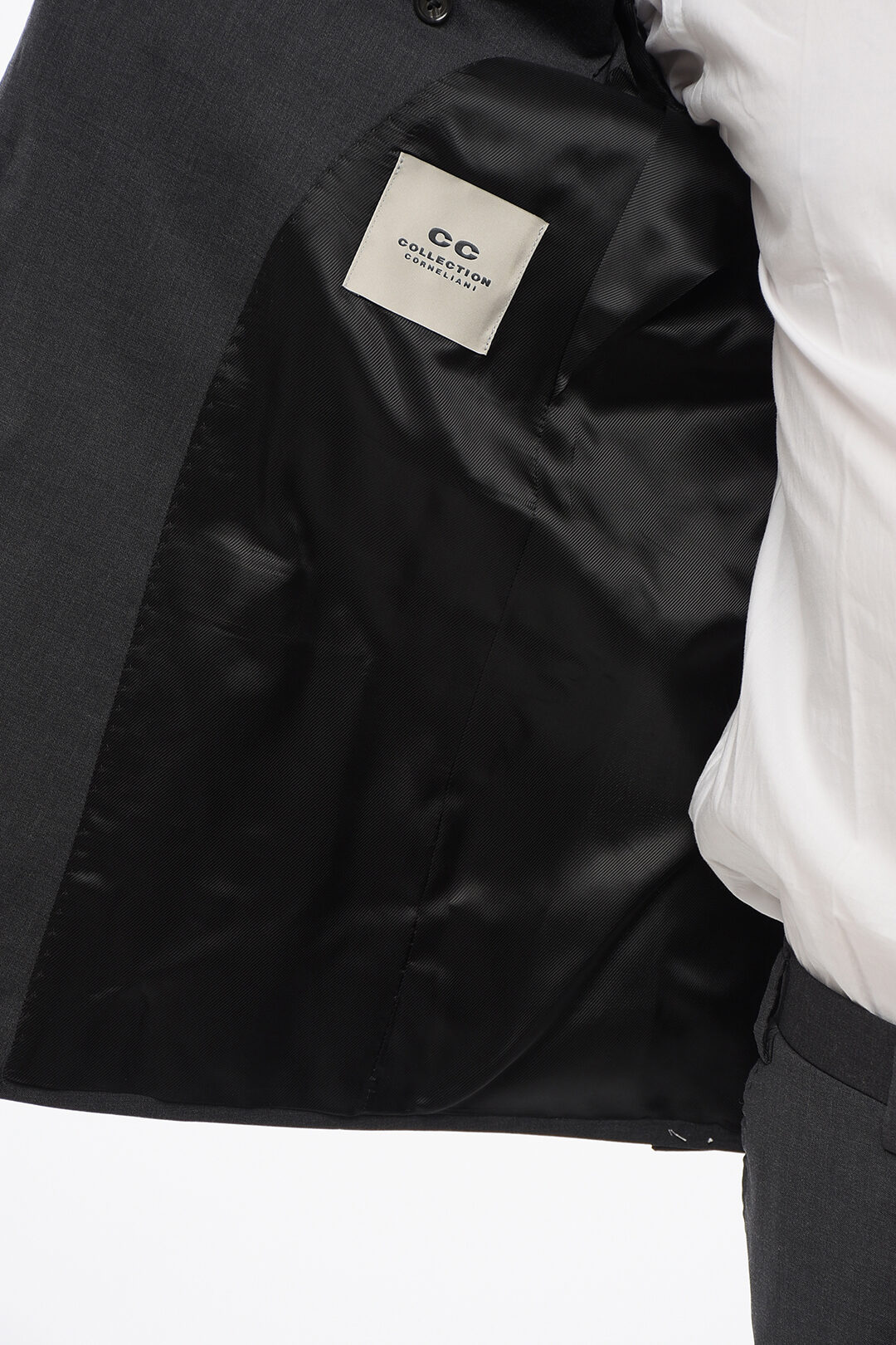 Corneliani CC COLLECTION Virgin Wool RESET Suit with Flap Pockets men ...