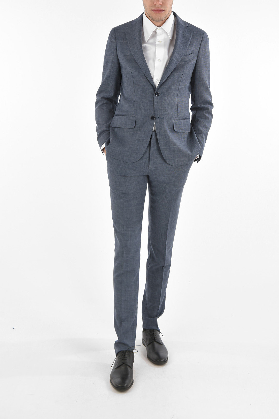Corneliani CC COLLECTION Virgin Wool RETAILORED Suit with Basket Weave ...