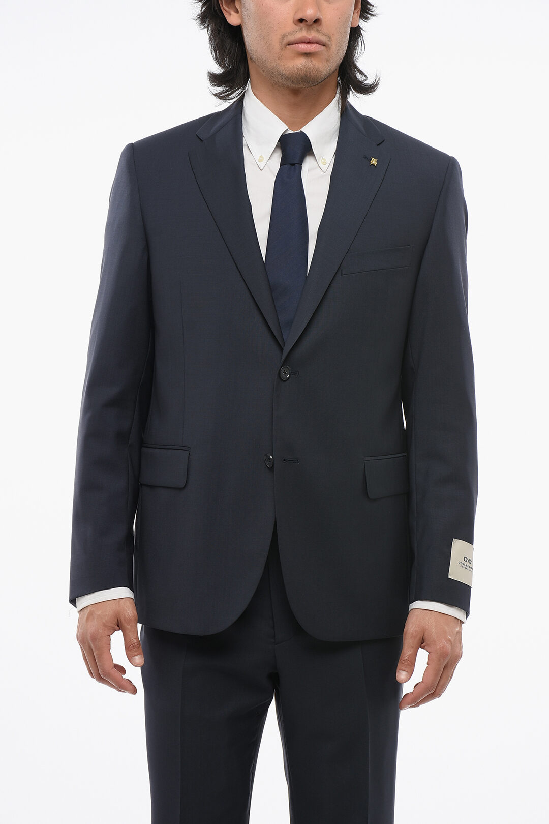 Corneliani CC COLLECTION Virgin Wool RIGHT Suit with Side Splits men ...