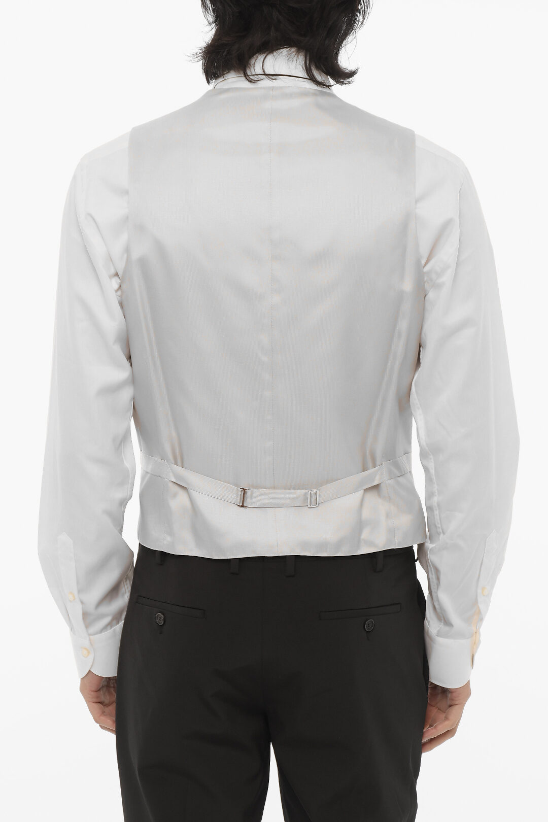 Corneliani CC COLLECTION Virgin Wool Waistcoat with Back Adjuster men ...