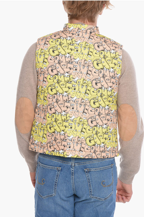 Comme Des Garçons CDG X KAWS All-Over Logo Padded Vest men - Glamood Outlet