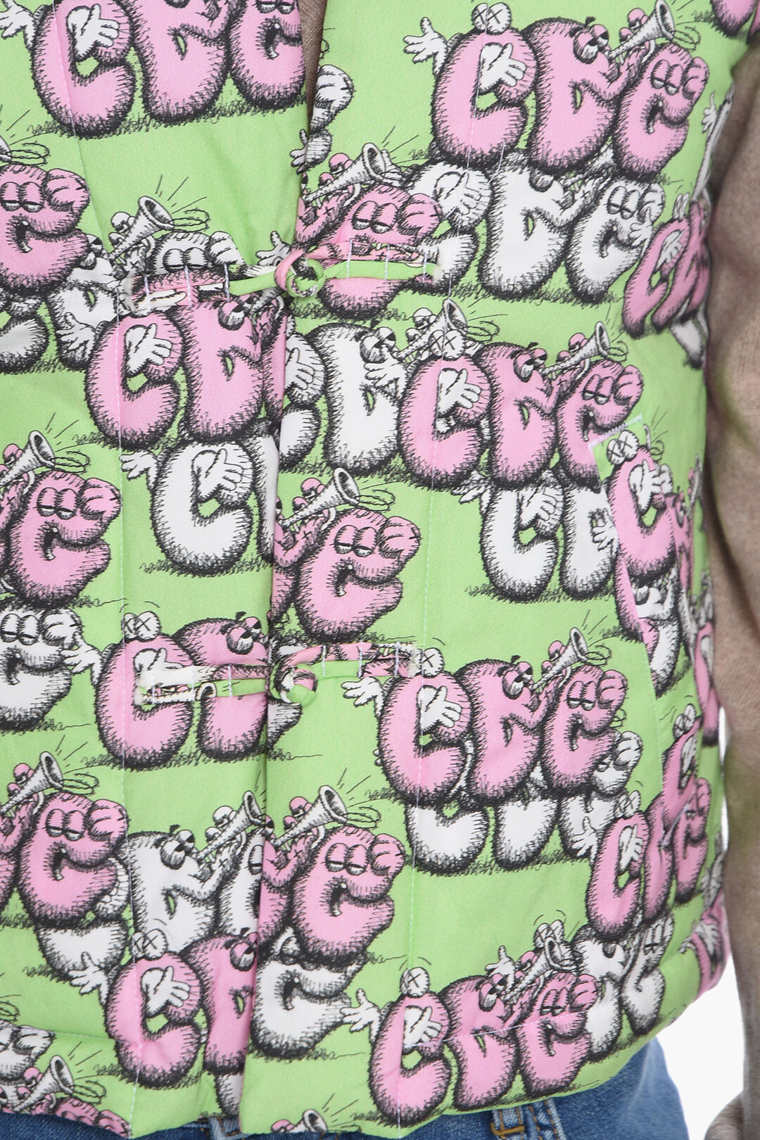 Comme Des Garçons CDG X KAWS All-Over Logo Padded Vest men - Glamood Outlet