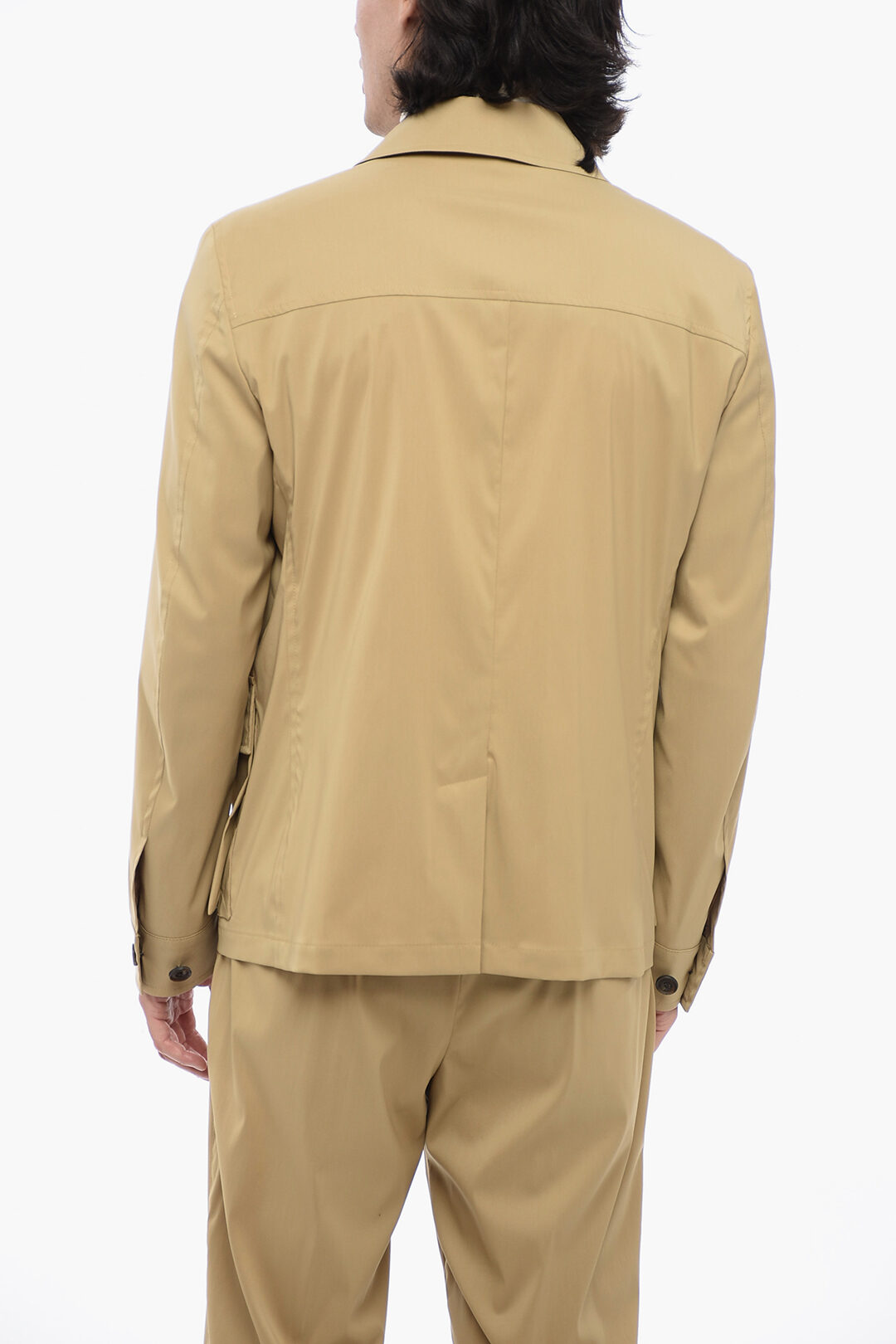 Corneliani Center Vent Notch Lapel Safari Suit men - Glamood Outlet