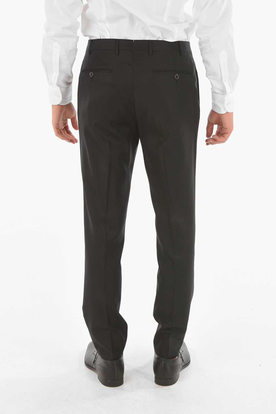 Corneliani center vent peak lapel 1-button suit men - Glamood Outlet