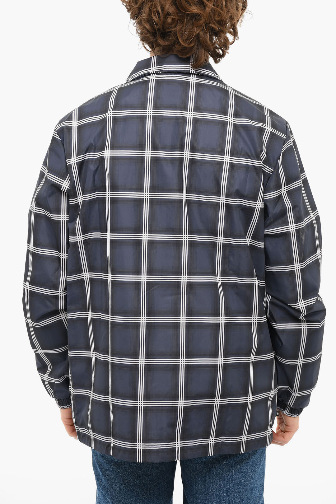 Adidas Check Print Q2 COACH Lined Windbreaker men - Glamood Outlet
