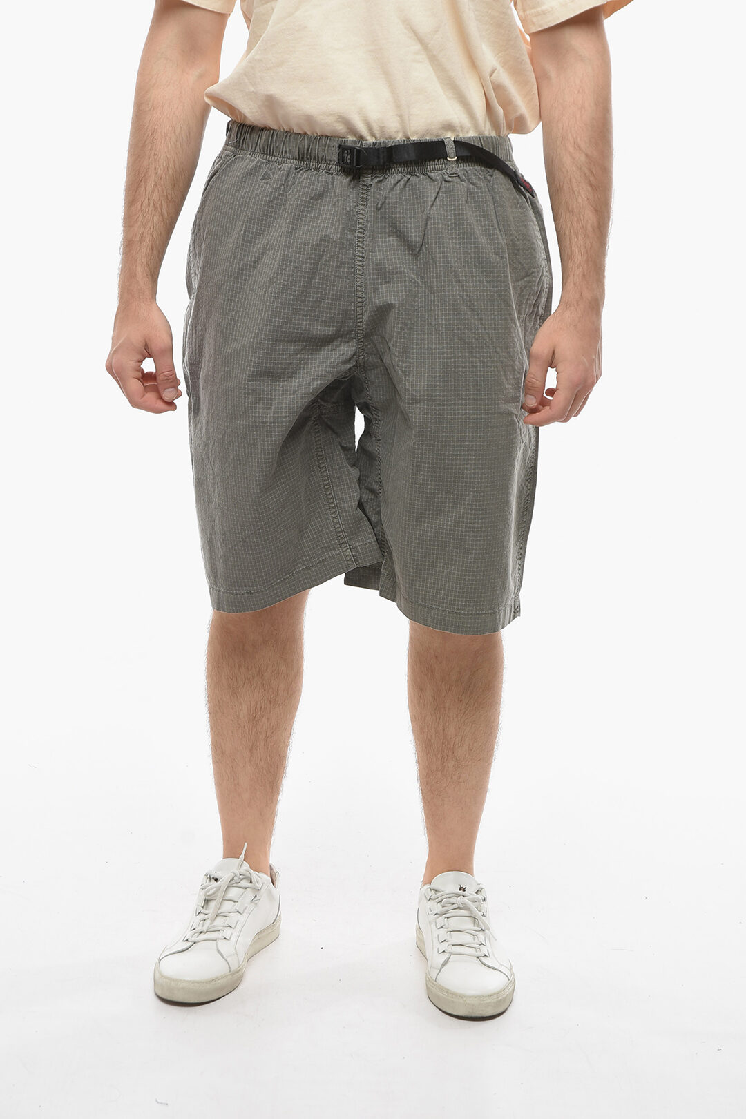 Gramicci Checked Shorts with Industrial Belt men - Glamood Outlet