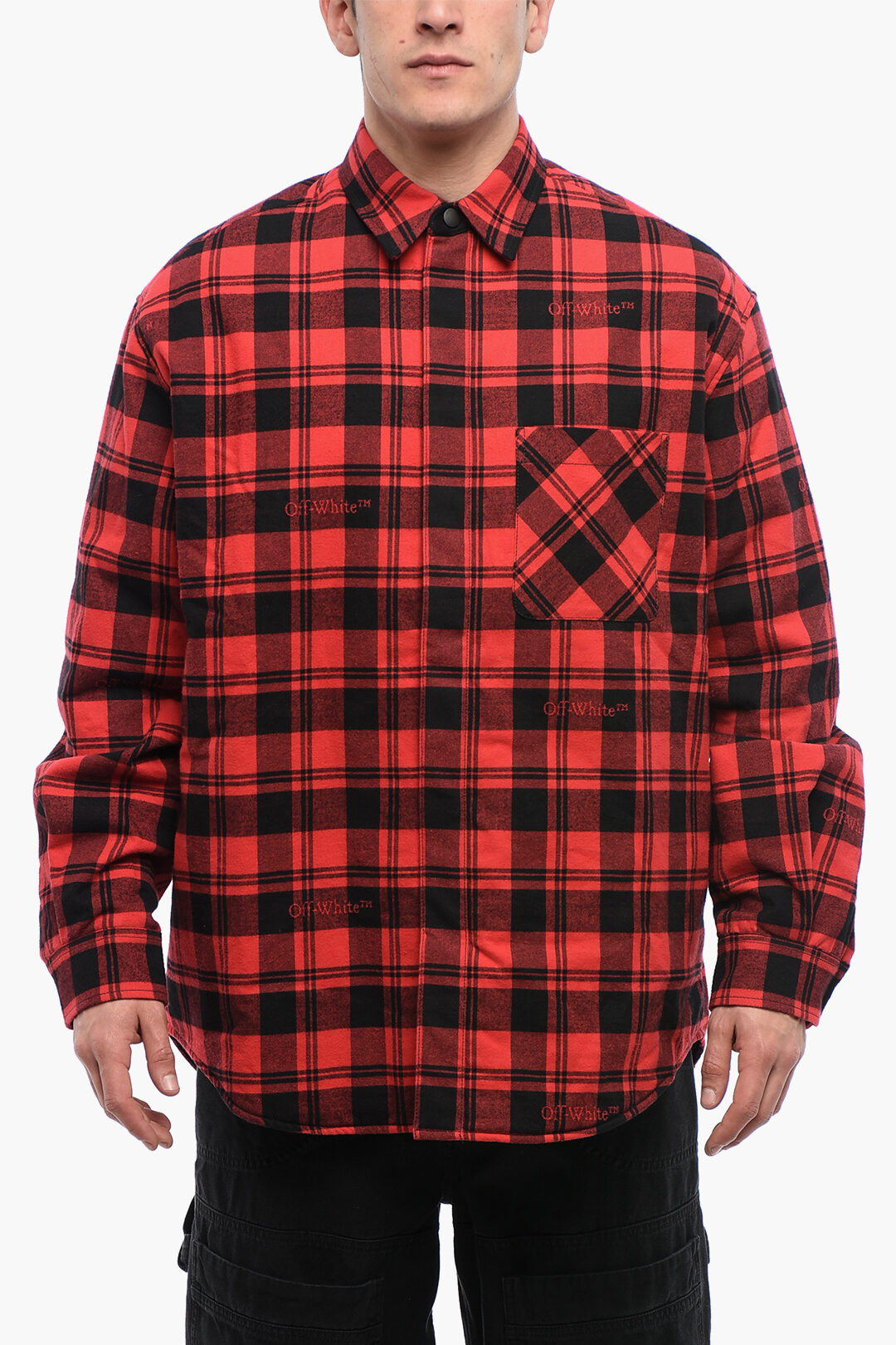 Off-White Checkered Lined Flannel Overshirt men - Glamood Outlet