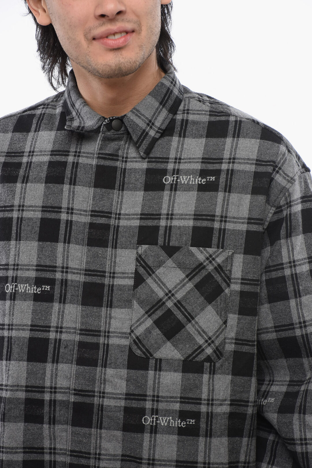 Off-White Checkered Padded Overshirt men - Glamood Outlet