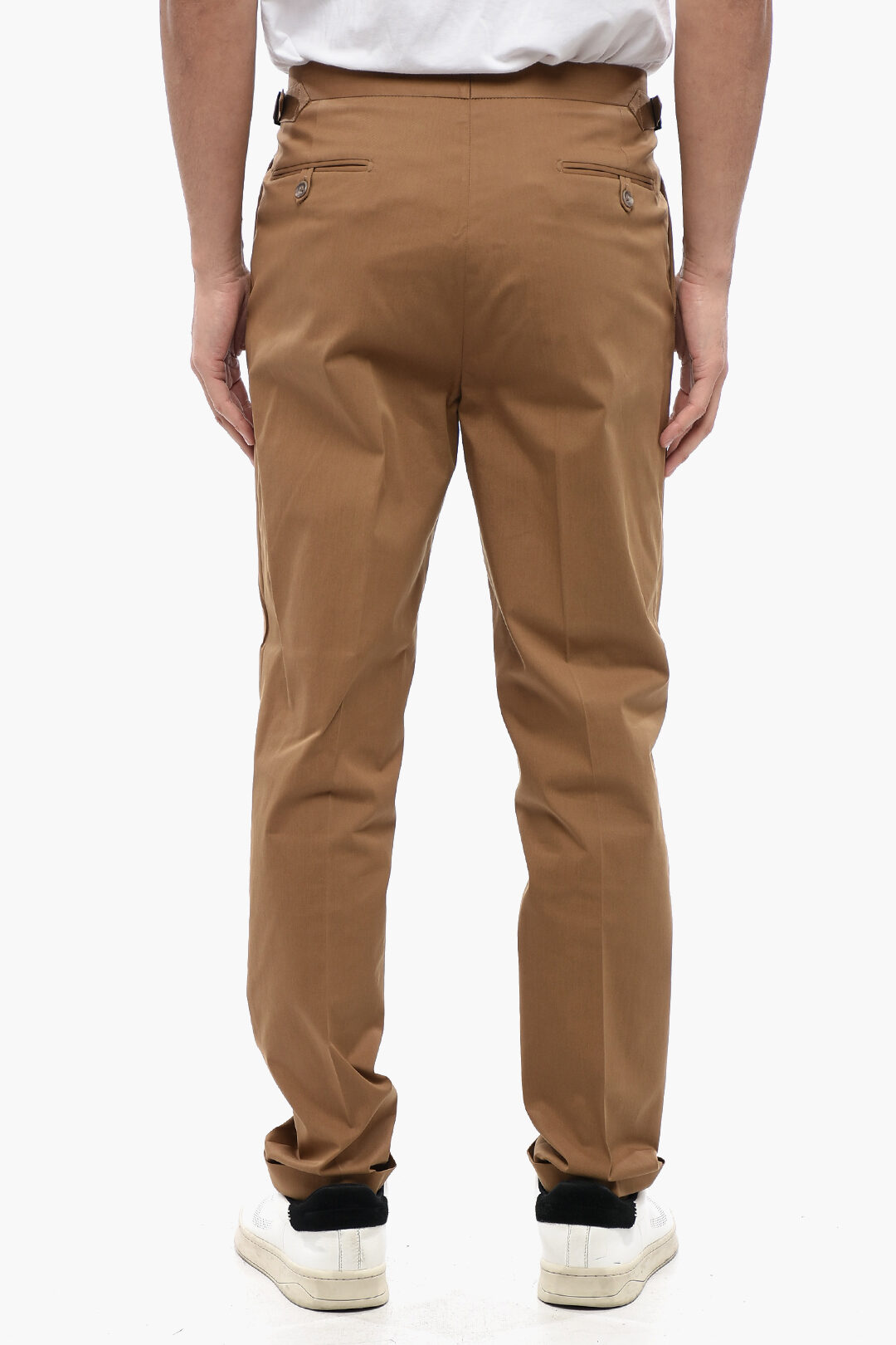 Corneliani Chinos Pants with Half-Belt Waisted men - Glamood Outlet