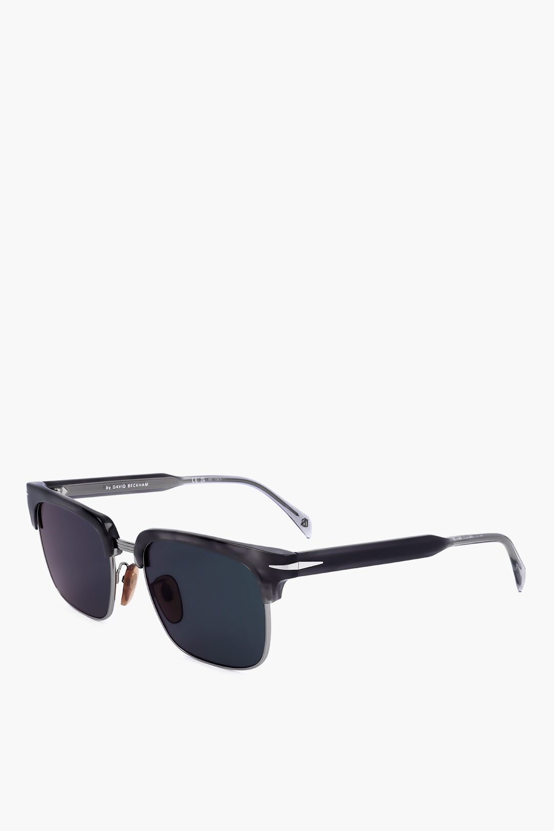 David Beckham Clubmaster Sunglasses with Marble Effect Detail men ...