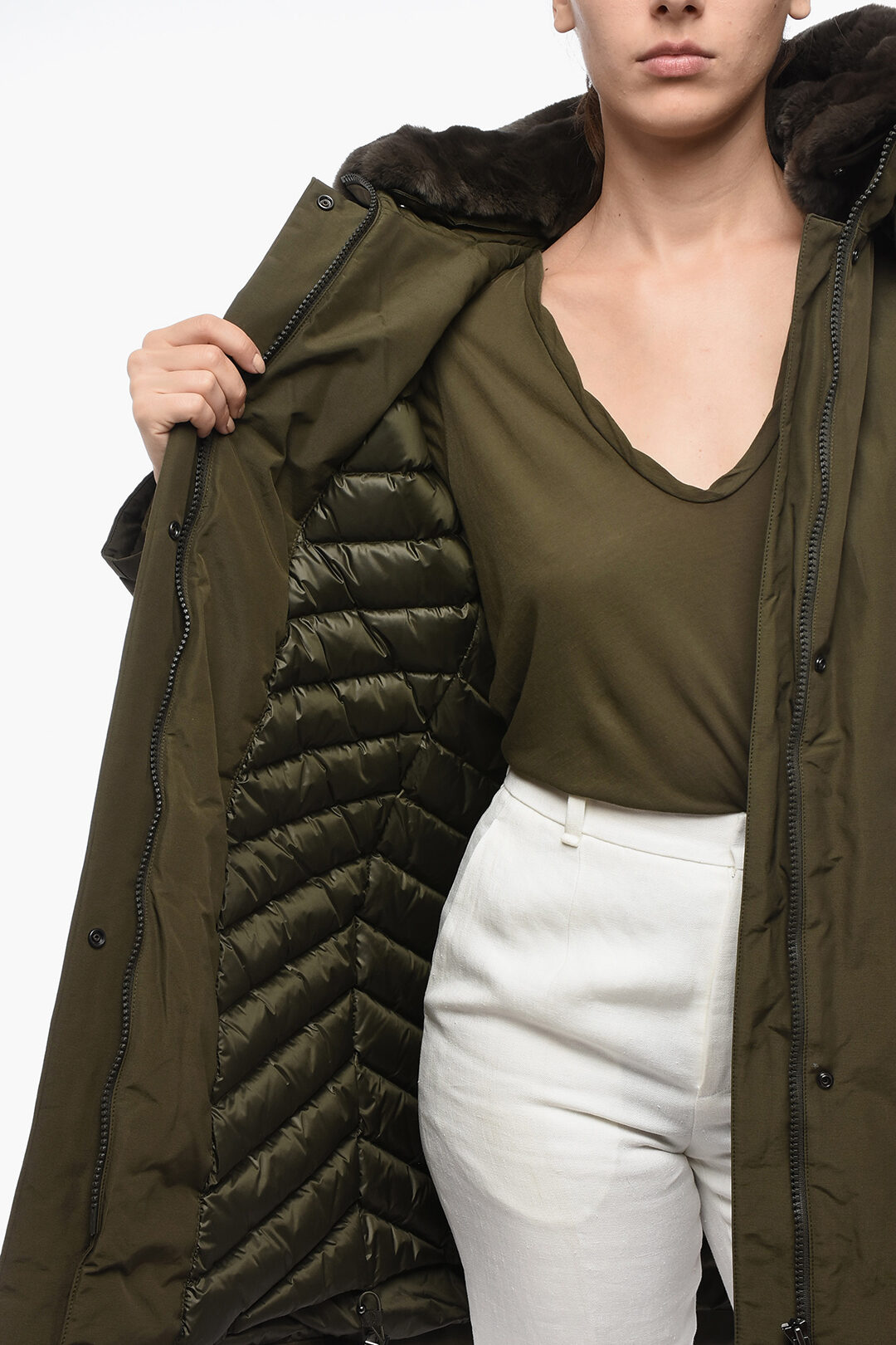 Woolrich Coat BOW BRIDGE With Detatchable Padding women - Glamood Outlet