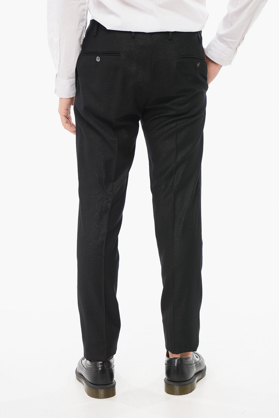 Corneliani CODE Glittery Double-breasted Suit with Satin Lapel men ...