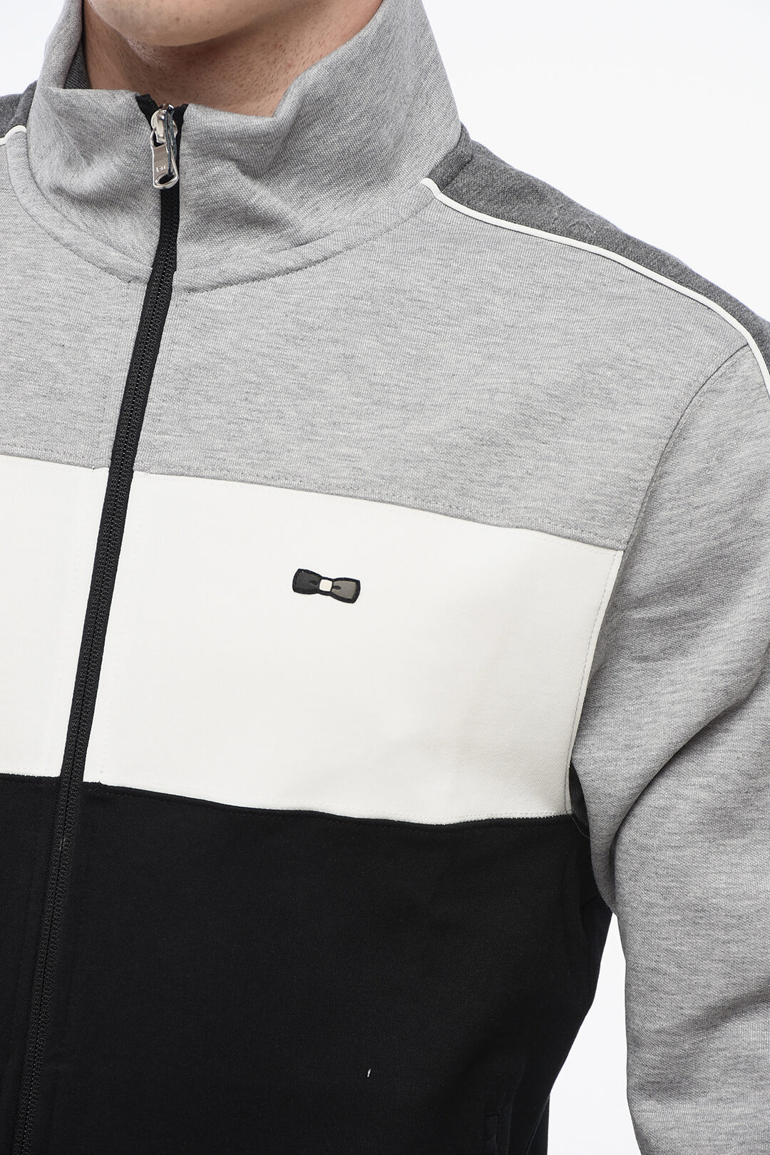 Eden Park Color Block Sweatshirt with Zip Closure men - Glamood Outlet