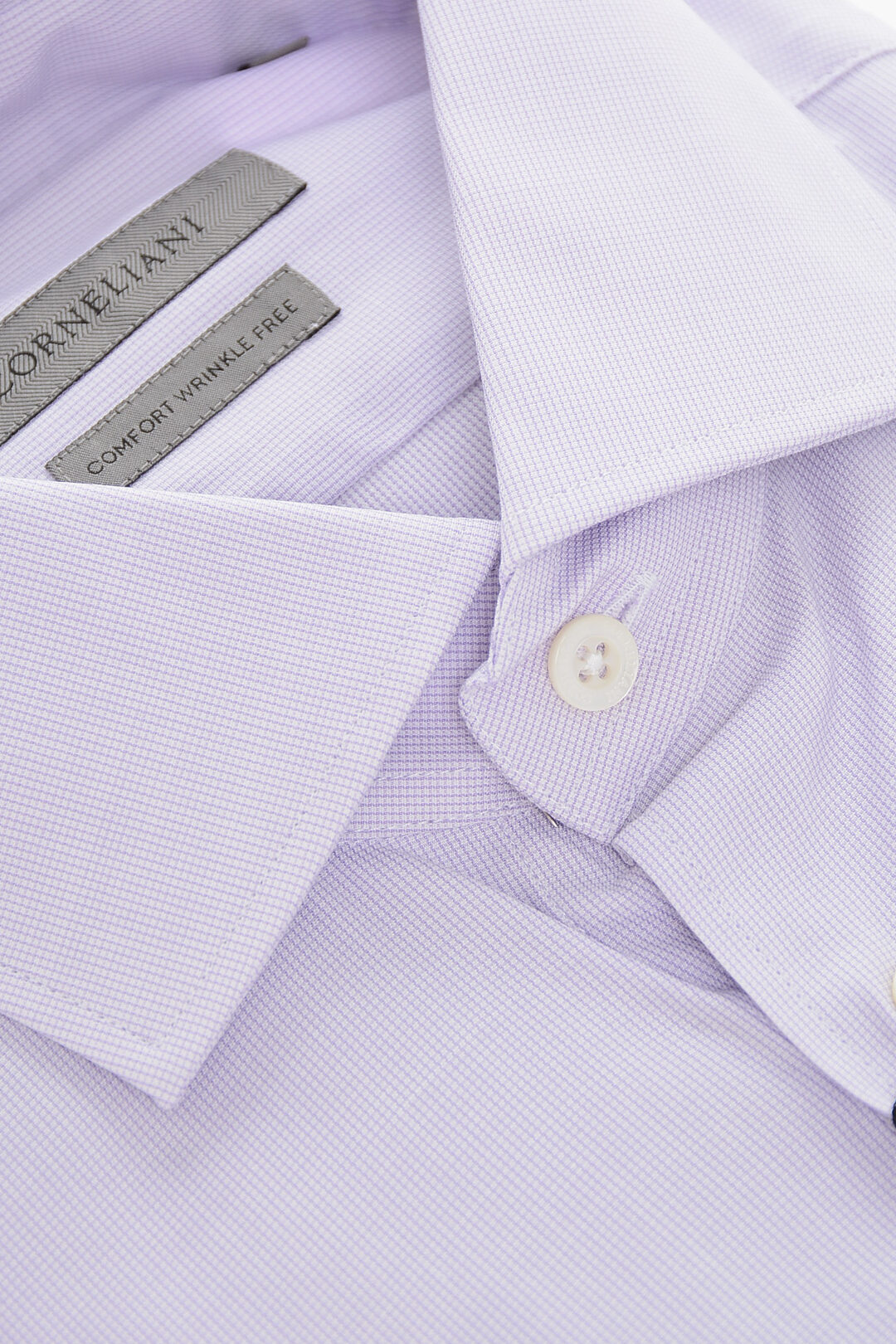 Corneliani COMFORT WRINKLE FREE Pin Check Cotton Shirt men - Glamood Outlet