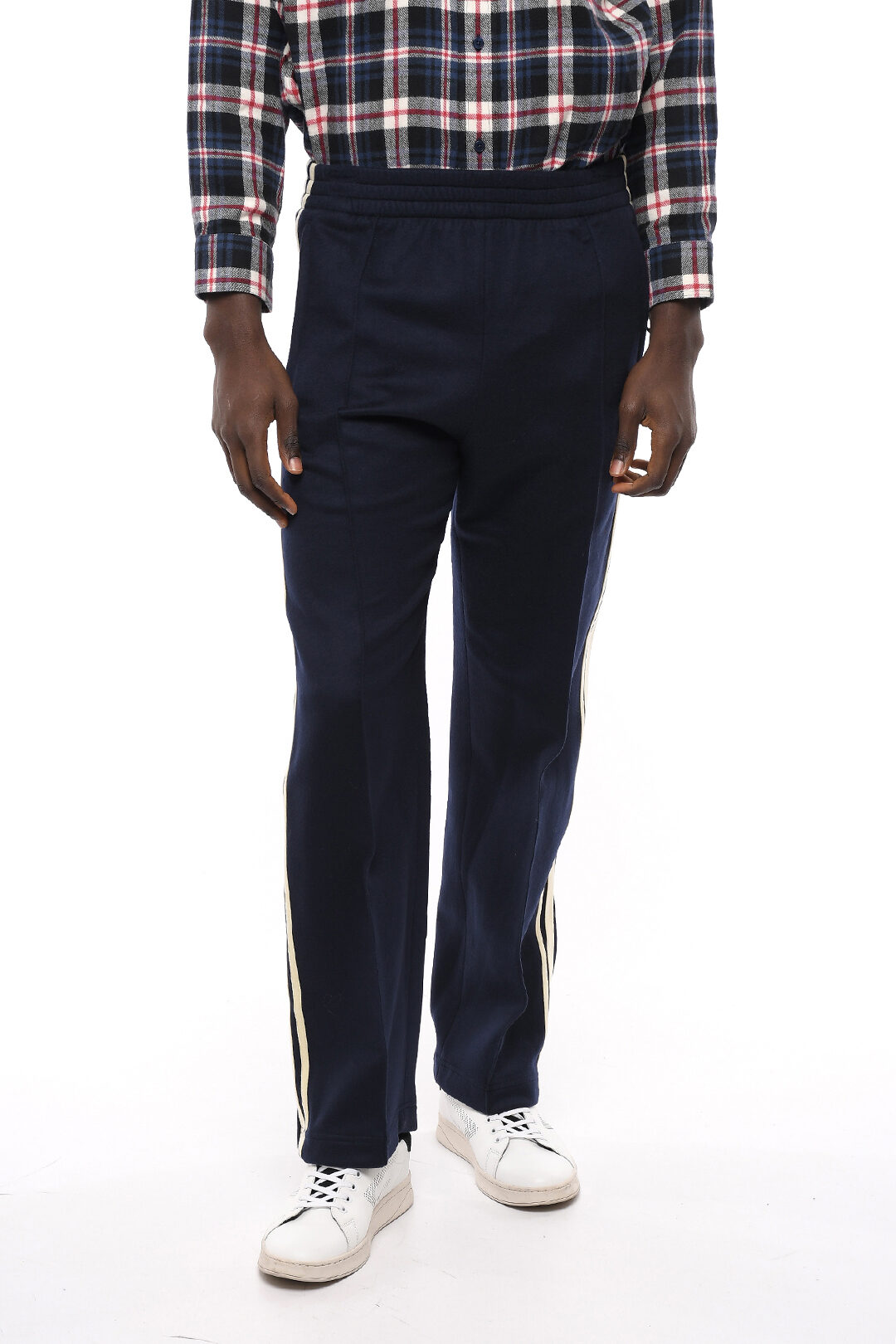 Bottega Veneta Contrasting Band Wool Track Sweatpants men - Glamood Outlet
