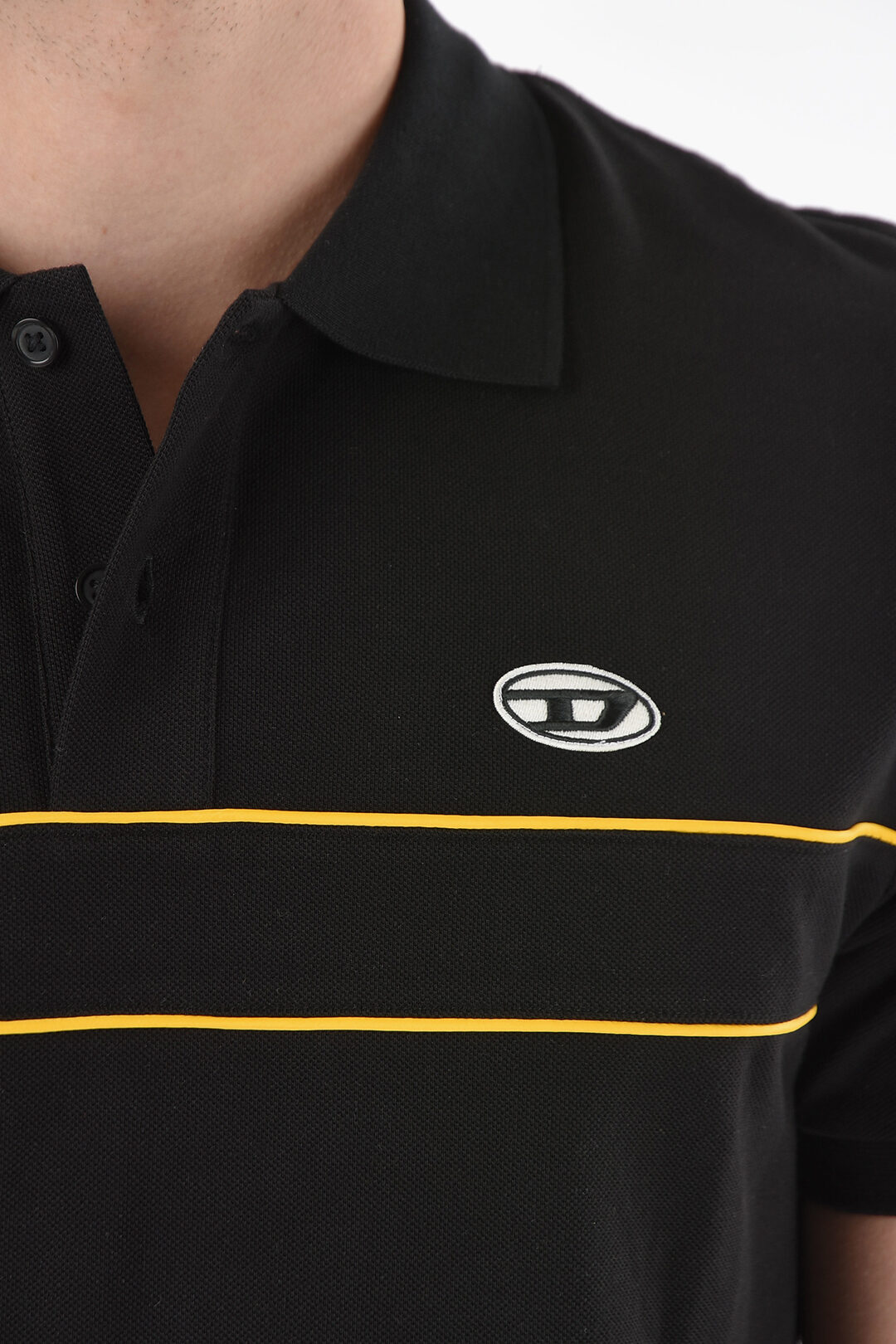 Diesel Contrasting Bands Solid Color T-SMITH Polo Shirt men - Glamood ...