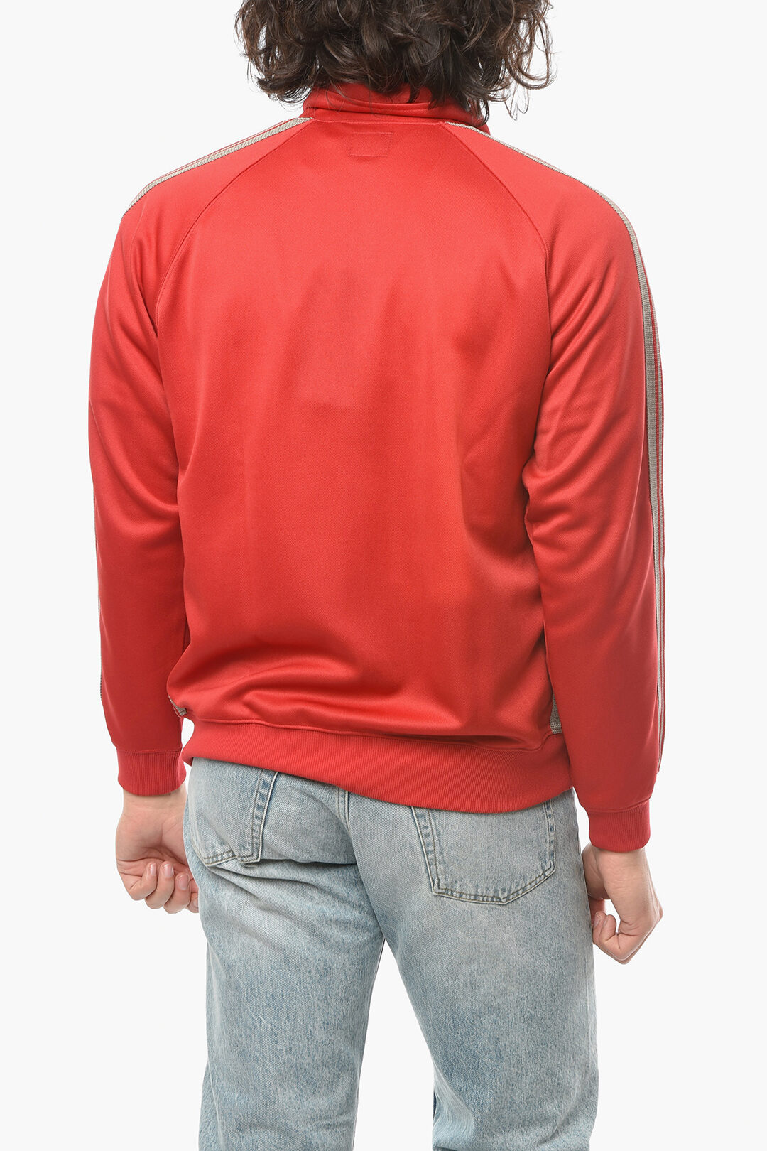 Needles Contrasting Bands Sweatshirt with Zip Closure men - Glamood Outlet