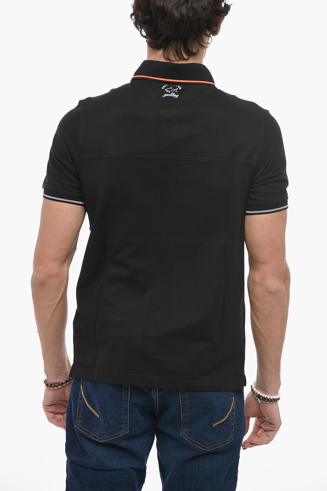 Paul & Shark Contrasting Trims 2-Buttons Cotton Polo Shirt men ...