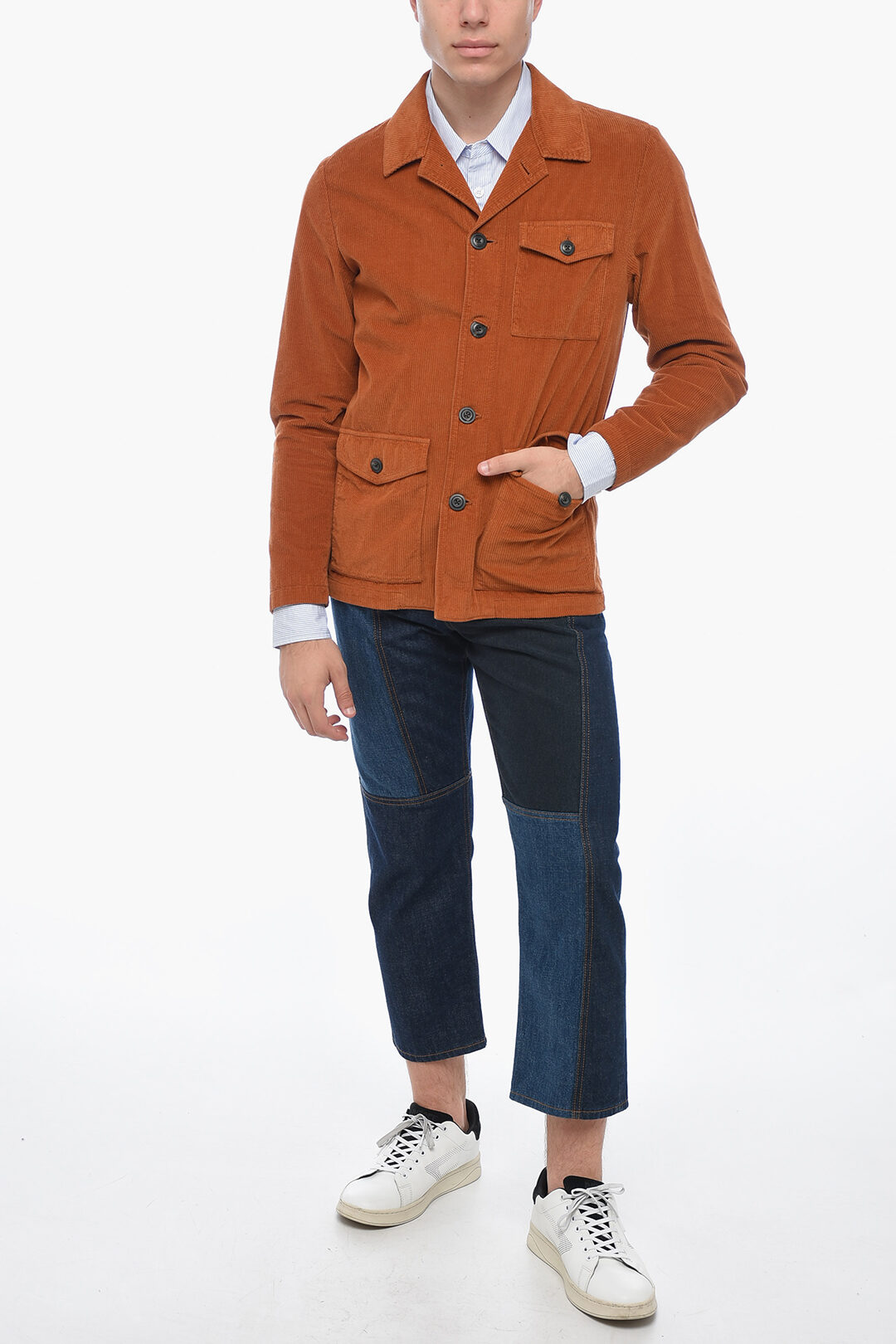 Altea Corduroy DERBY Overshirt with Utility Pockets men - Glamood Outlet