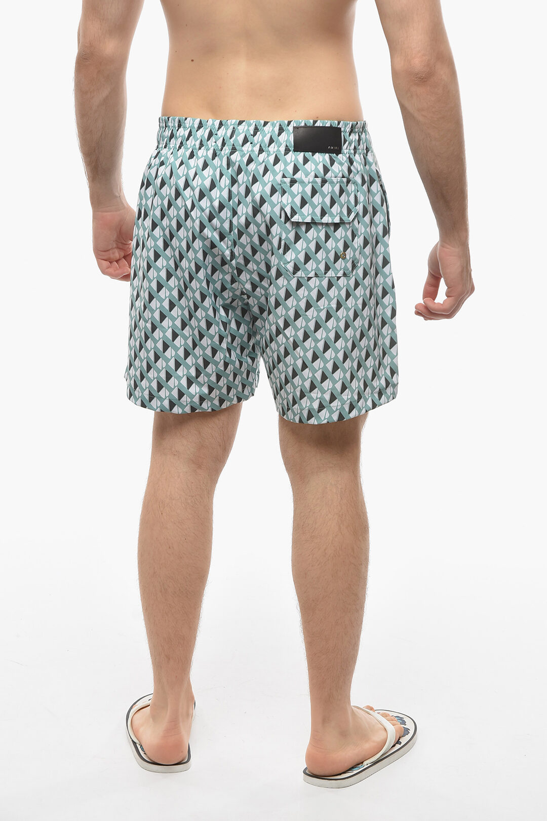 Amiri Costume da Bagno Boxer AAA con Motivo Geometrico uomo - Glamood ...