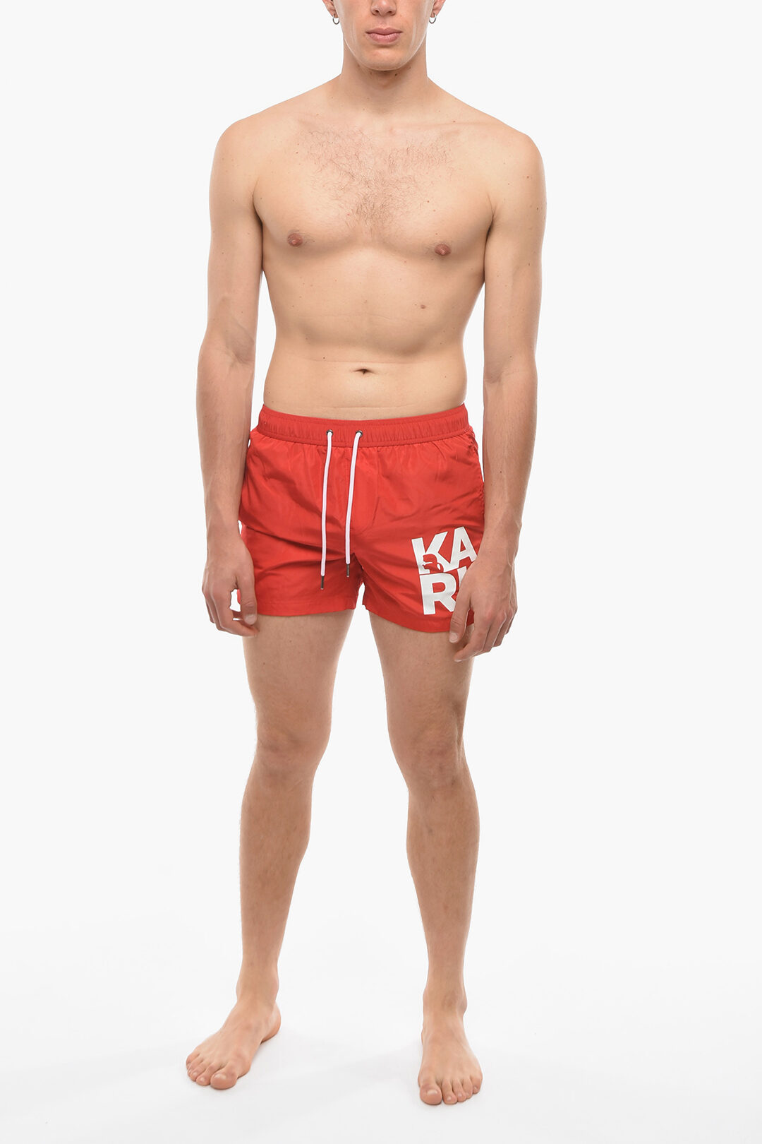 Karl Lagerfeld Costume da Bagno Boxer CARRY OVER Con Maxi Logo uomo ...
