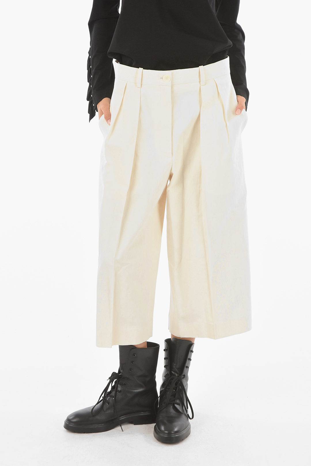The Row Cotton and Linen LISA Gaucho Pants women - Glamood Outlet