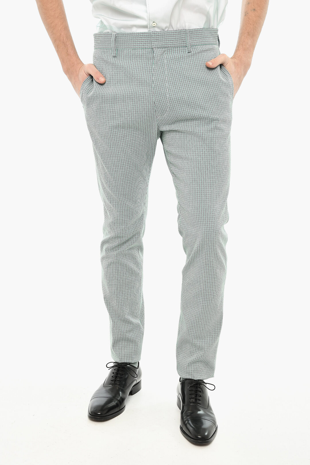 Dsquared2 Cotton and Nylon Pants with Hidden Button Closure men ...