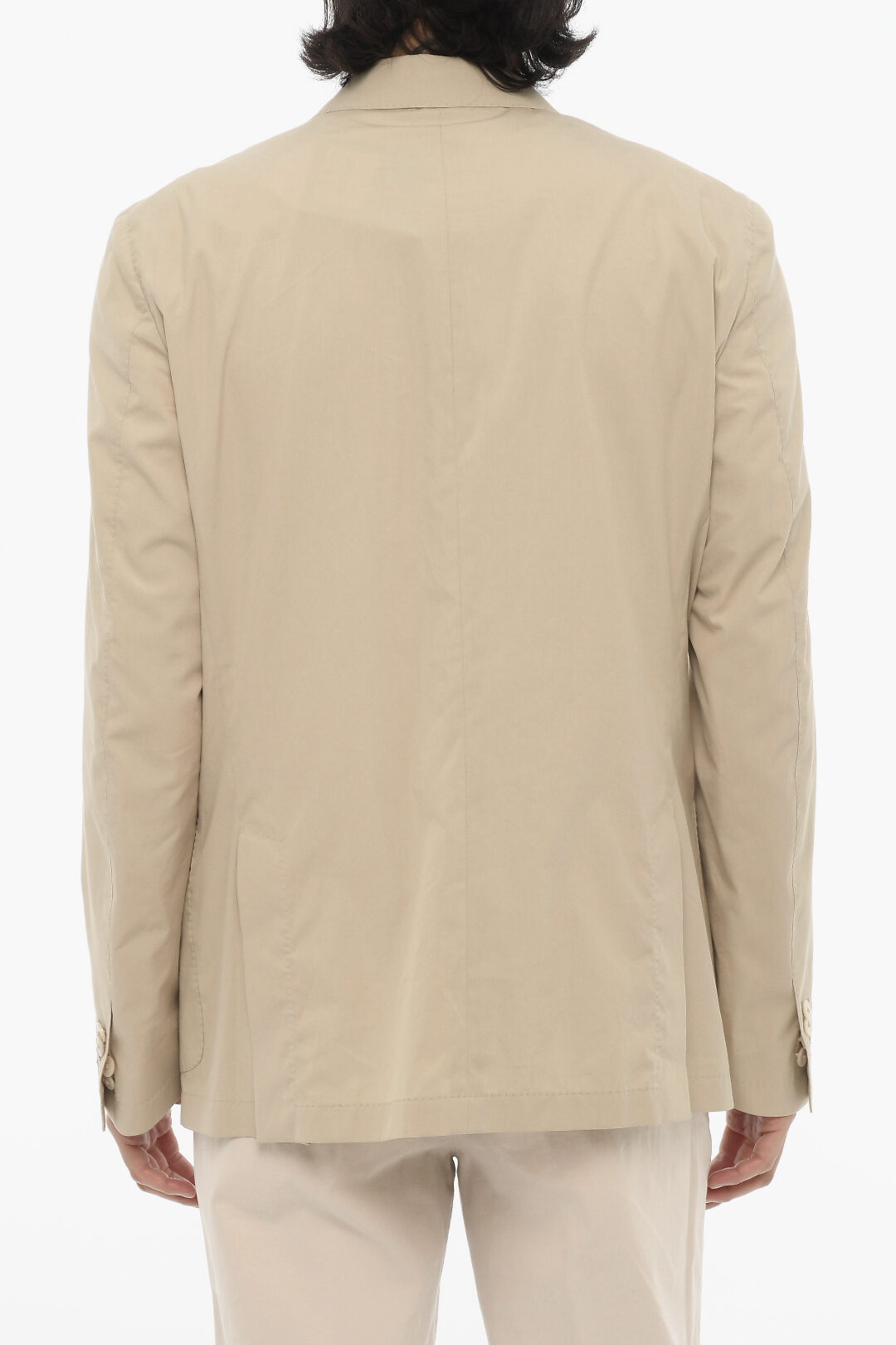 Corneliani Cotton and Silk 2-Buttons Blazer with patch Pockets men ...