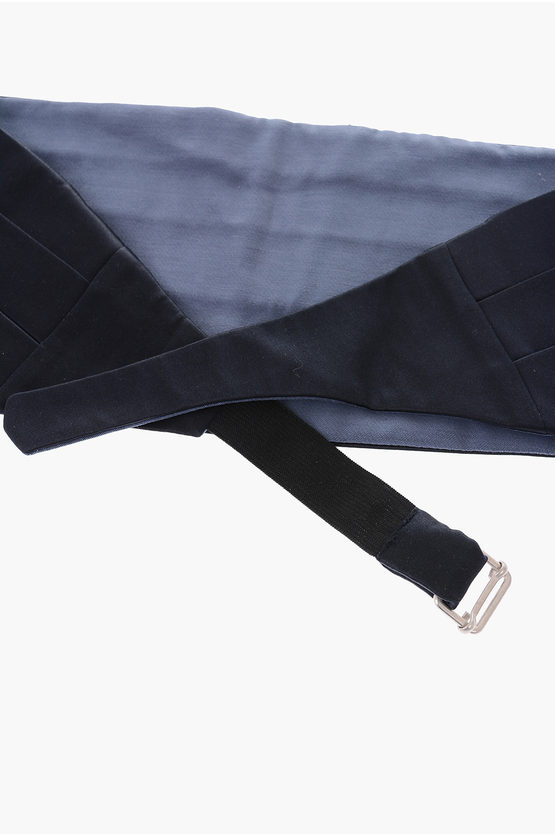 Brunello Cucinelli cotton and silk tuxedo sash belt men - Glamood Outlet