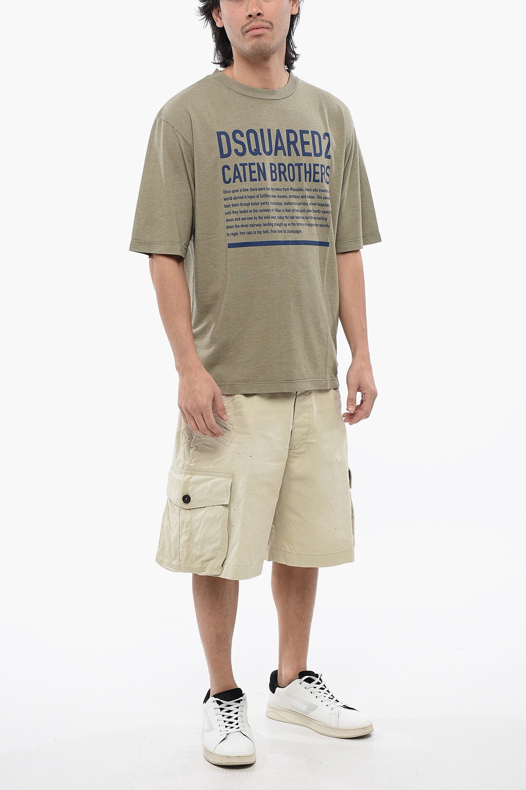 Dsquared2 Cotton Blend ONCE UPON A TIME Loose Fit T-Shirt men - Glamood ...