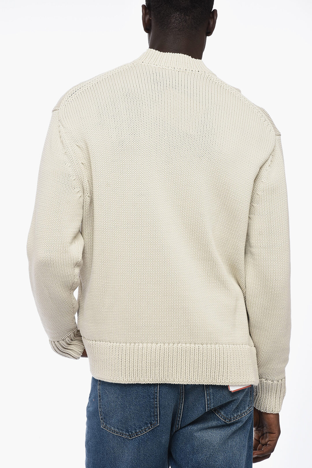 Studio Nicholson Cotton Blend Oversized Fit Crew-neck Sweater men ...