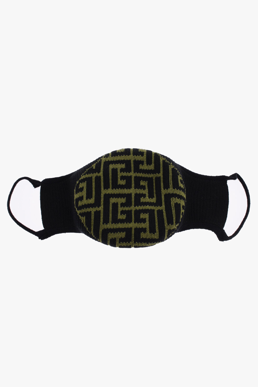 Balmain Cotton-blended Mask with Monogram men - Glamood Outlet