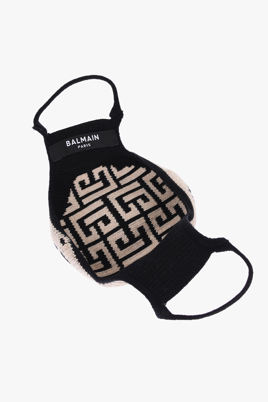 Balmain Cotton-blended Mask with Monogram damen - Glamood Outlet