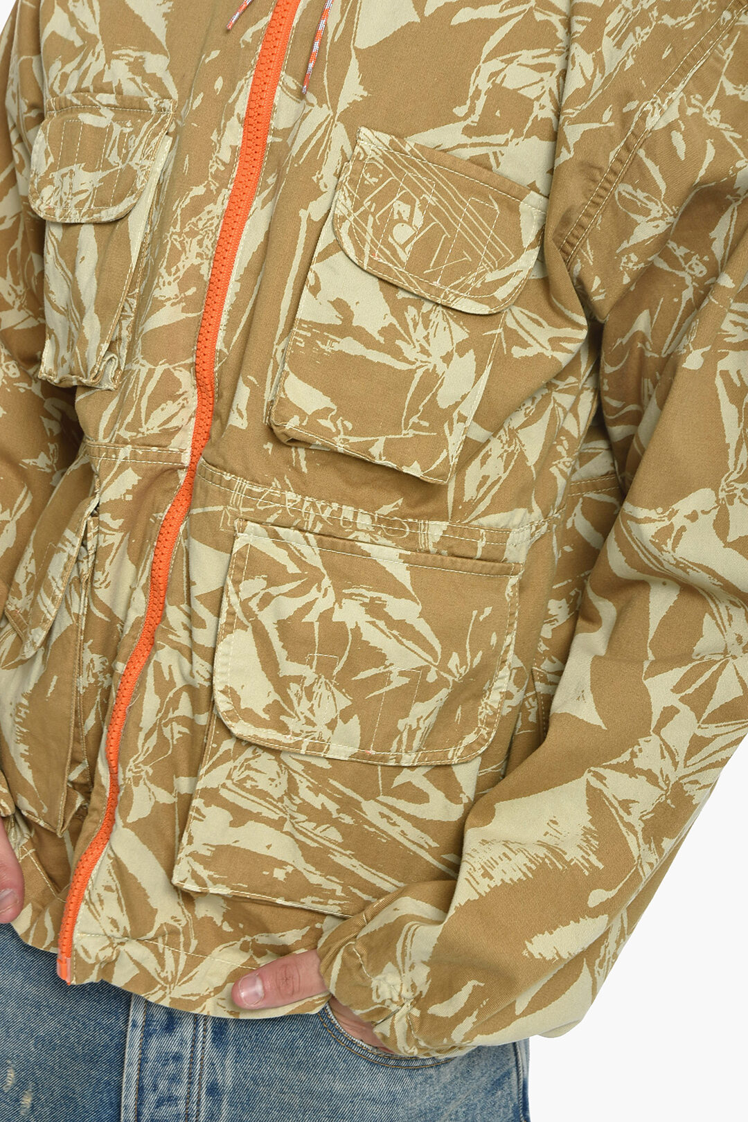 Aries Cotton Cargo Jacket with Camo Pattern men - Glamood Outlet