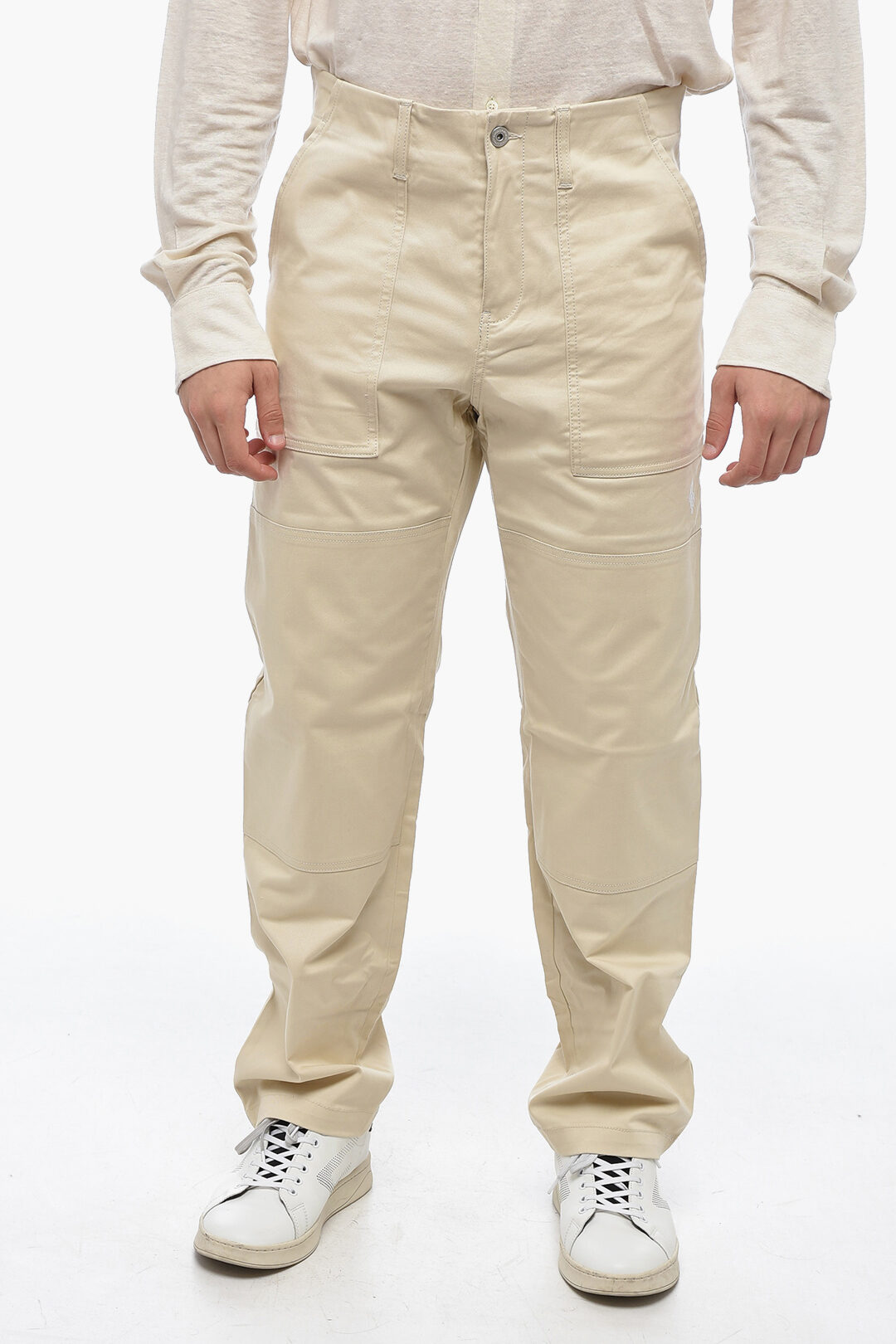 Marcelo Burlon Cotton CROSS Chinos Pants men - Glamood Outlet