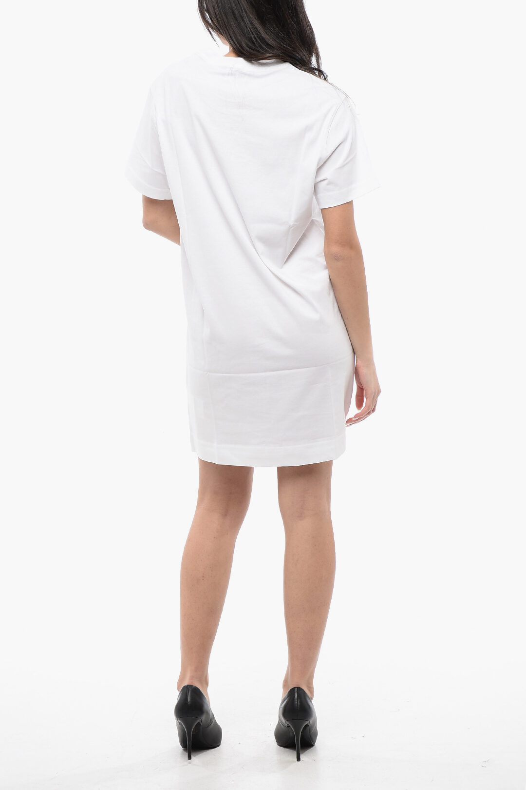Diesel Cotton D-EGOR Tee Dress with Embossed Print women - Glamood Outlet