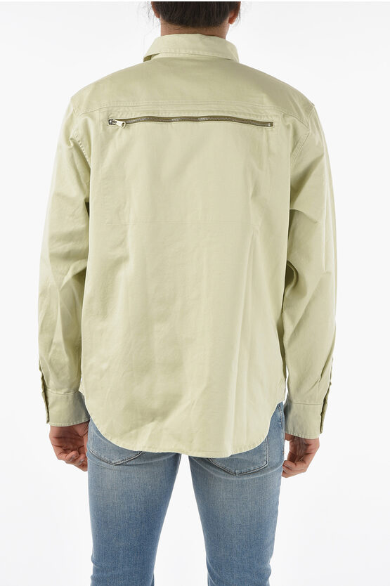 Diesel Cotton Double Breast Pockets S-ROOW Overshirt men - Glamood Outlet