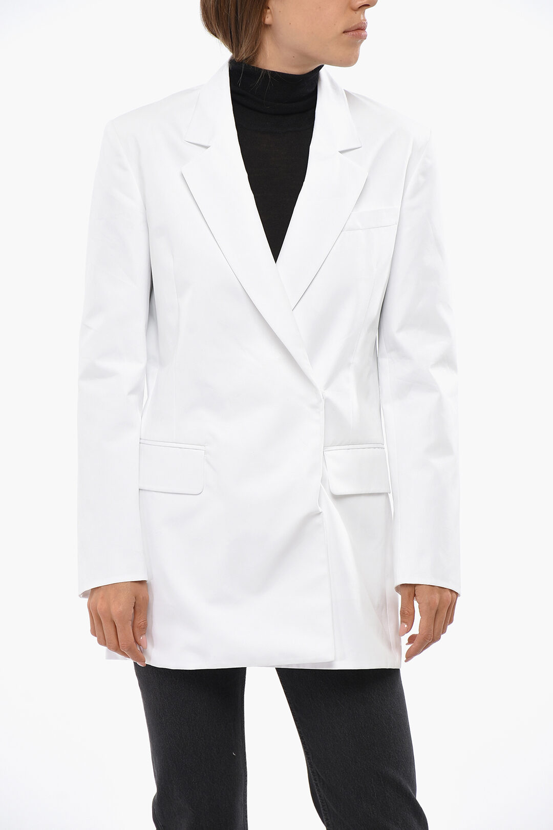 Valentino Cotton Double Breatsed Blazer with Snap Buttons damen ...