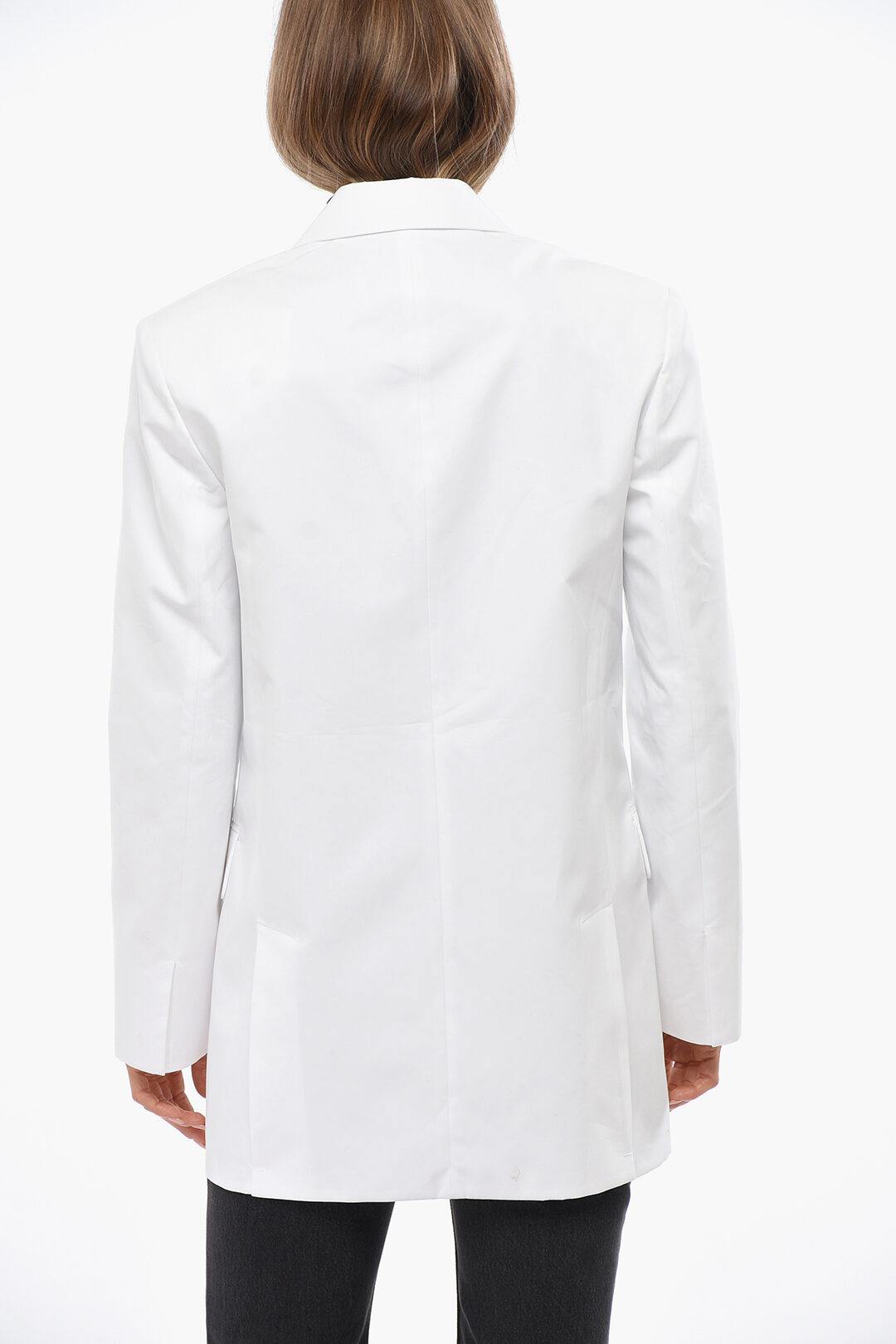 Valentino Cotton Double Breatsed Blazer with Snap Buttons damen ...