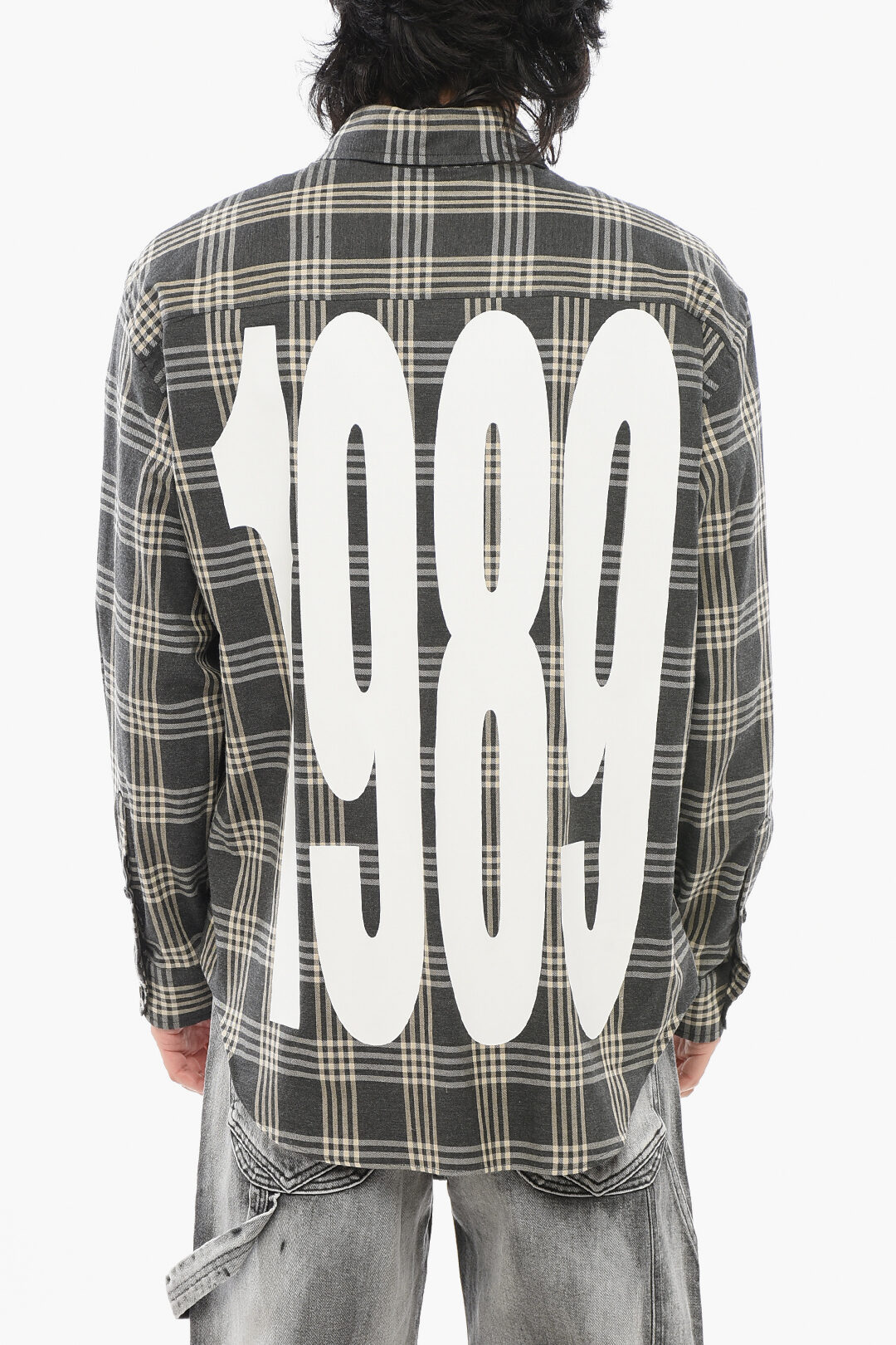 1989 Studio Cotton Flannel Shirt with Tartan Motif men - Glamood Outlet