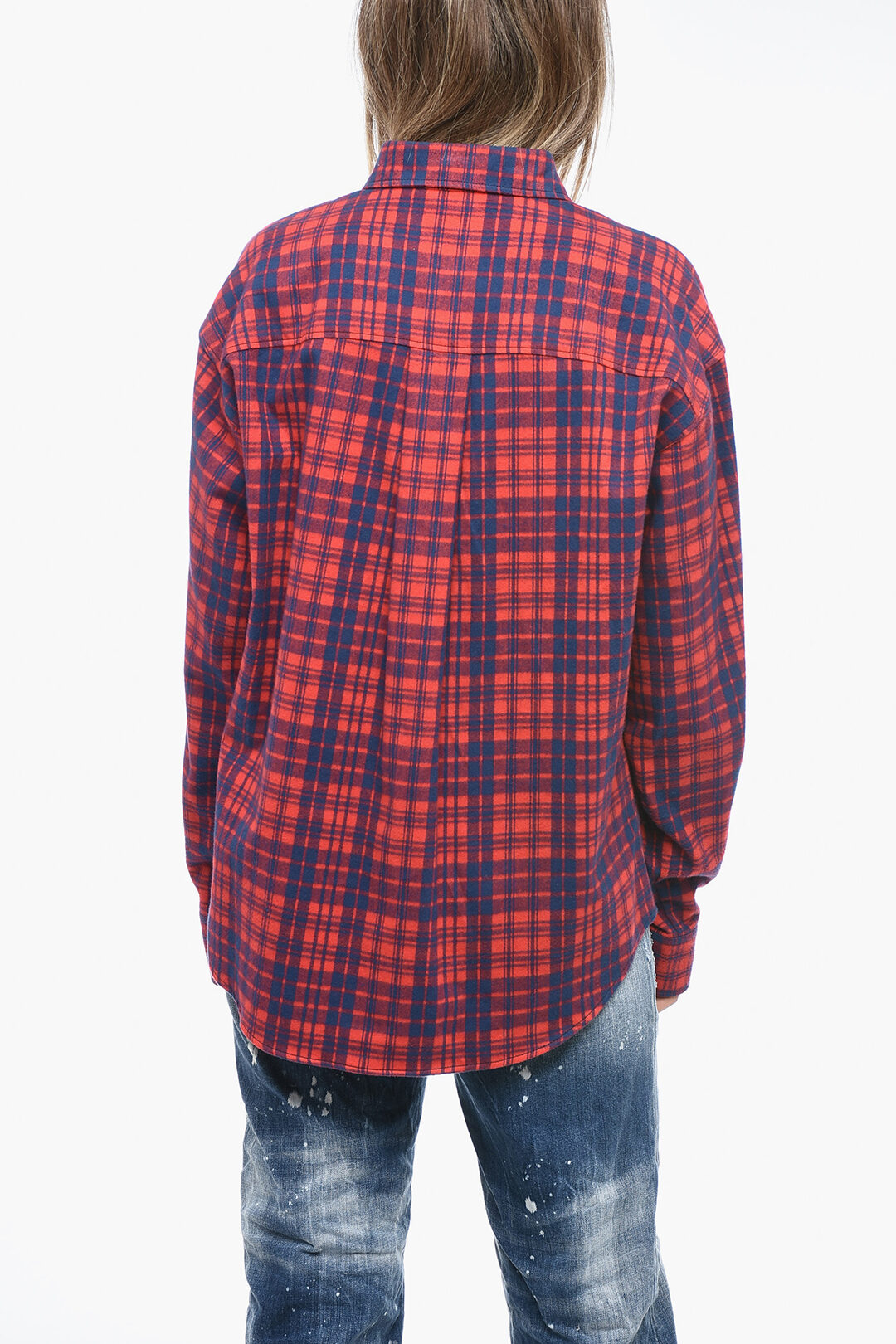 Dsquared2 Cotton Flannel Shirt with Tartan Pattern women - Glamood Outlet