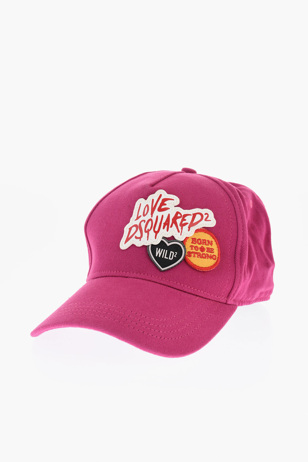 Dsquared2 Cotton Gabardine CATEN TEAM Cap with Patches men - Glamood Outlet