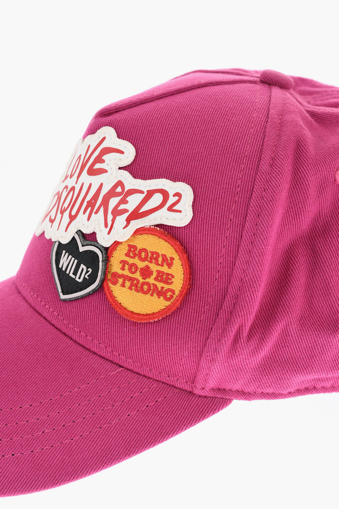 Dsquared2 Cotton Gabardine CATEN TEAM Cap with Patches men - Glamood Outlet