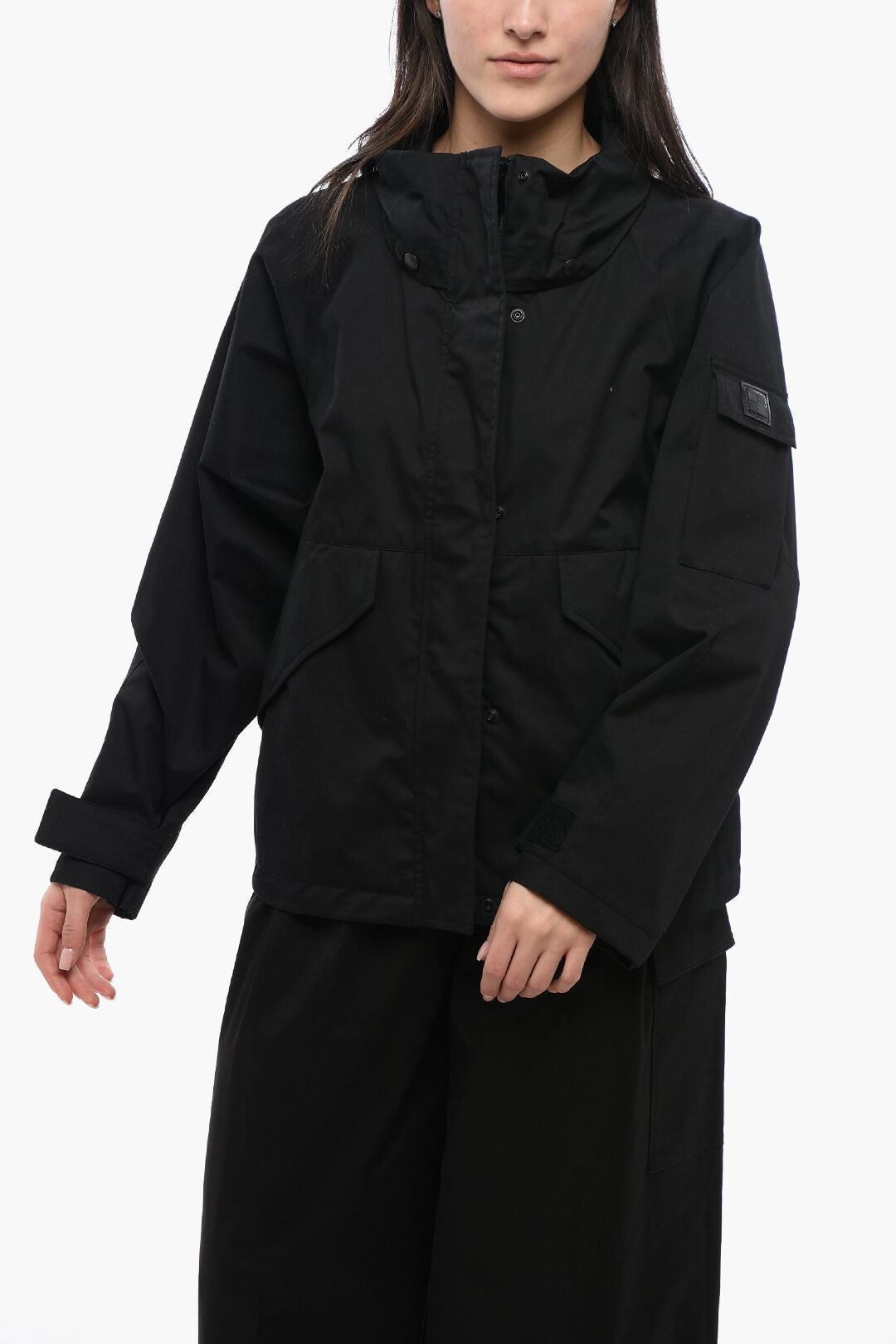 Woolrich Cotton LILY Jacket with Removable Hood women - Glamood Outlet