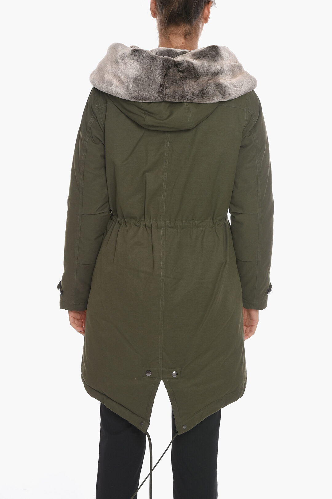 Woolrich Cotton NOULA ESKIMO Down Jacket with Faux Fur on the Hood women - Glamood Outlet
