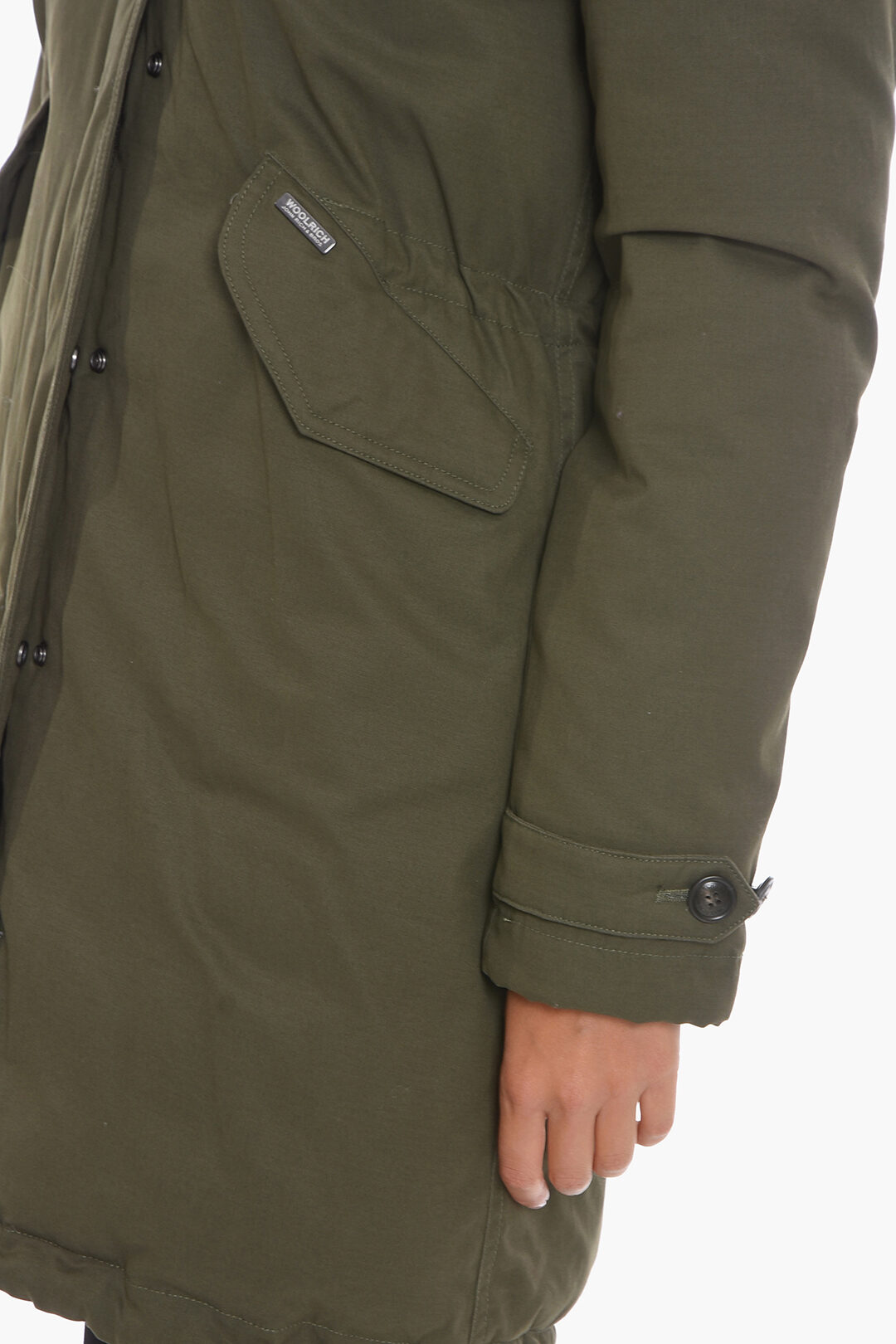 Woolrich Cotton NOULA ESKIMO Down Jacket with Faux Fur on the Hood women - Glamood Outlet