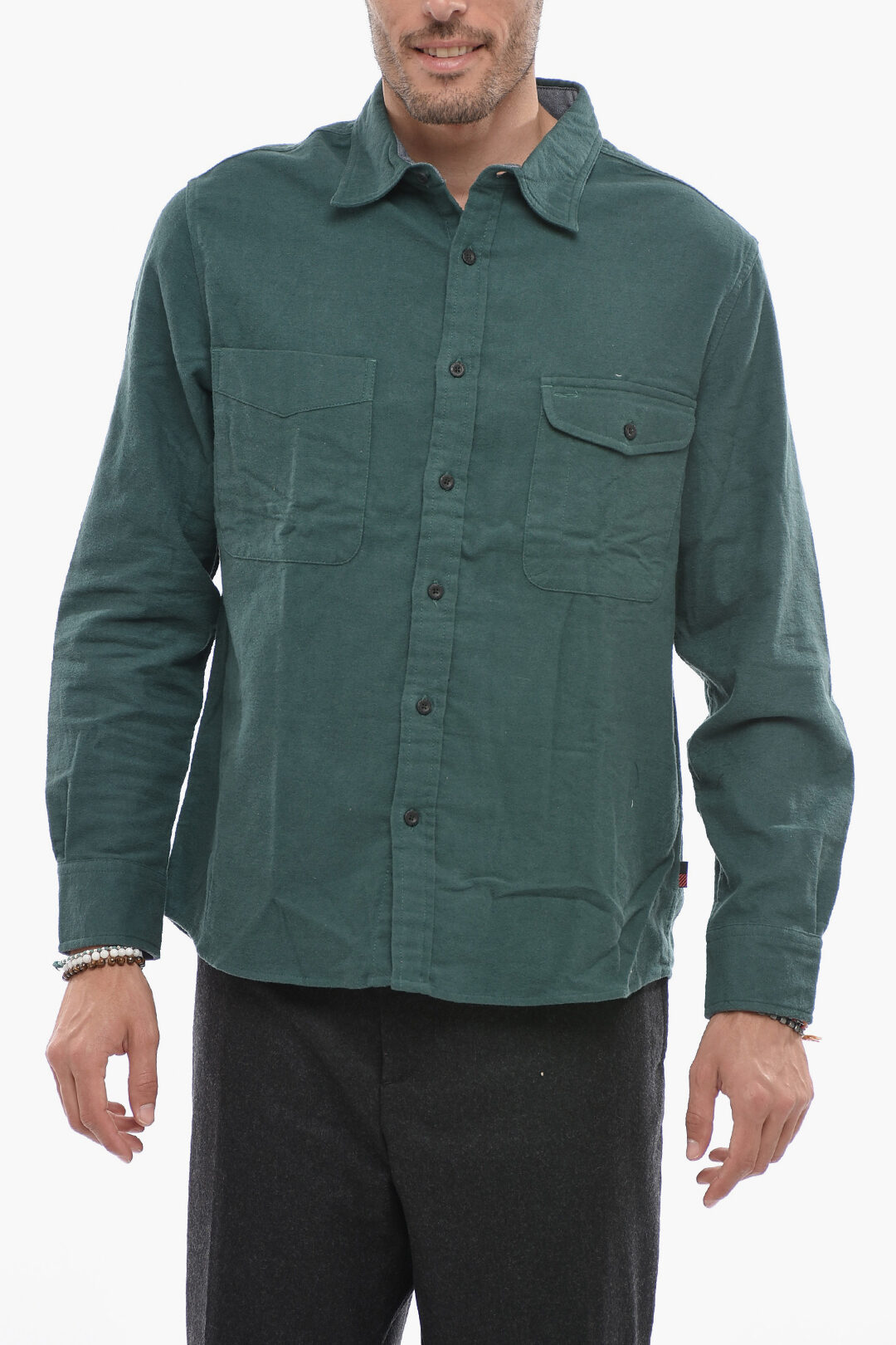 Woolrich Cotton Overshirt With Breast Pocket men - Glamood Outlet